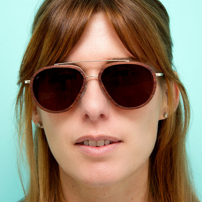 Aventura - Metal & Wood Sunglasses